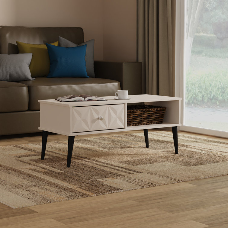 Corrigan Studio Akuna 1 Drawer Coffee Table in Kashmir Matt (Ready Assembled) | Wayfair.co.uk